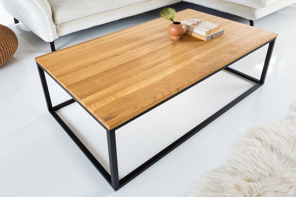 Riess Ambiente Couchtisch Architecture 100cm Natur Schwarz