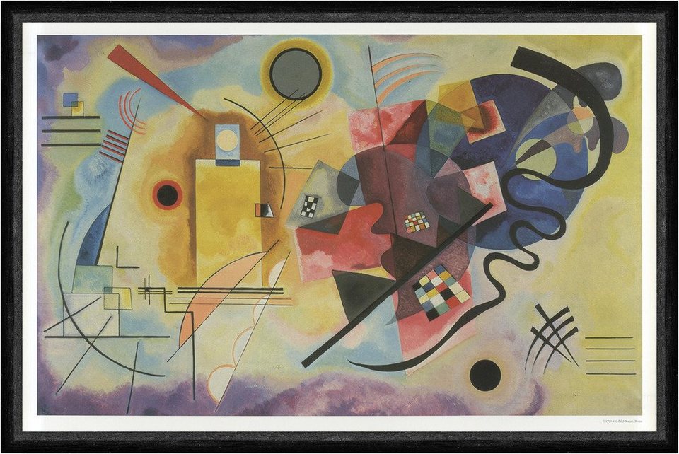 Kunstdruck Weewado Wassily Kandinsky Gelb Rot Blau Poster Kunstdruck