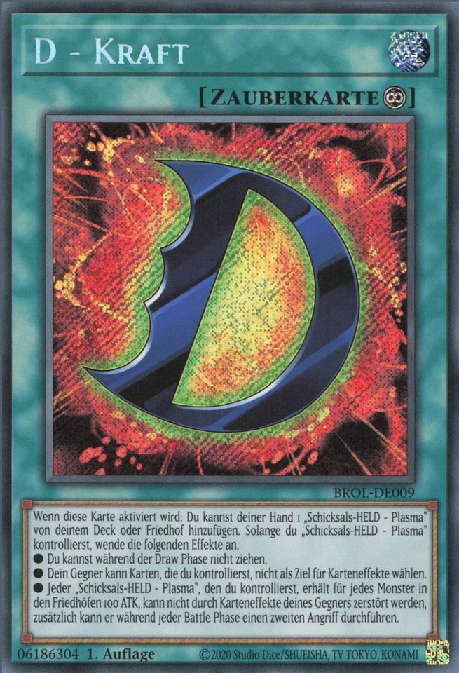 Recollectibles Sammelkarte Yugioh Karte D Kraft Deutsch Yu Gi Oh