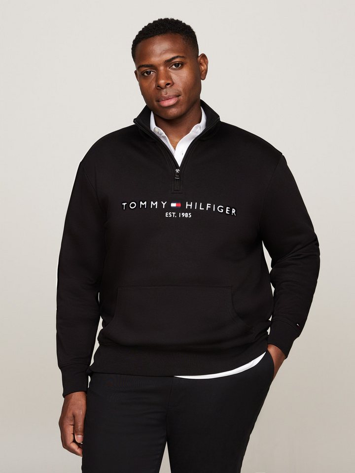 Tommy Hilfiger Big And Tall Sweatshirt Bt Tommy Logo Mockneck B In Großen
