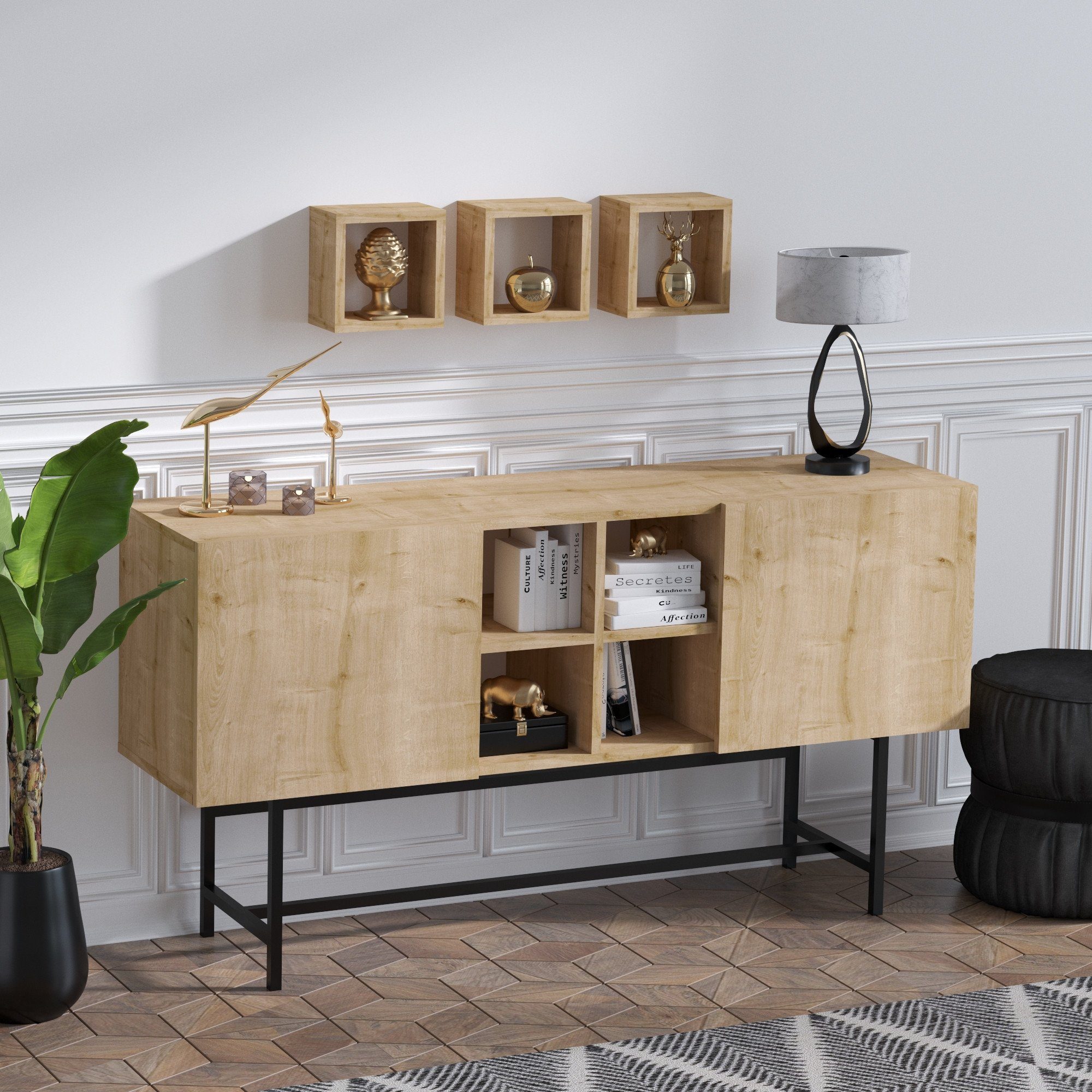 Baidani Kommode Designer Kommode Odette, geniale Optik