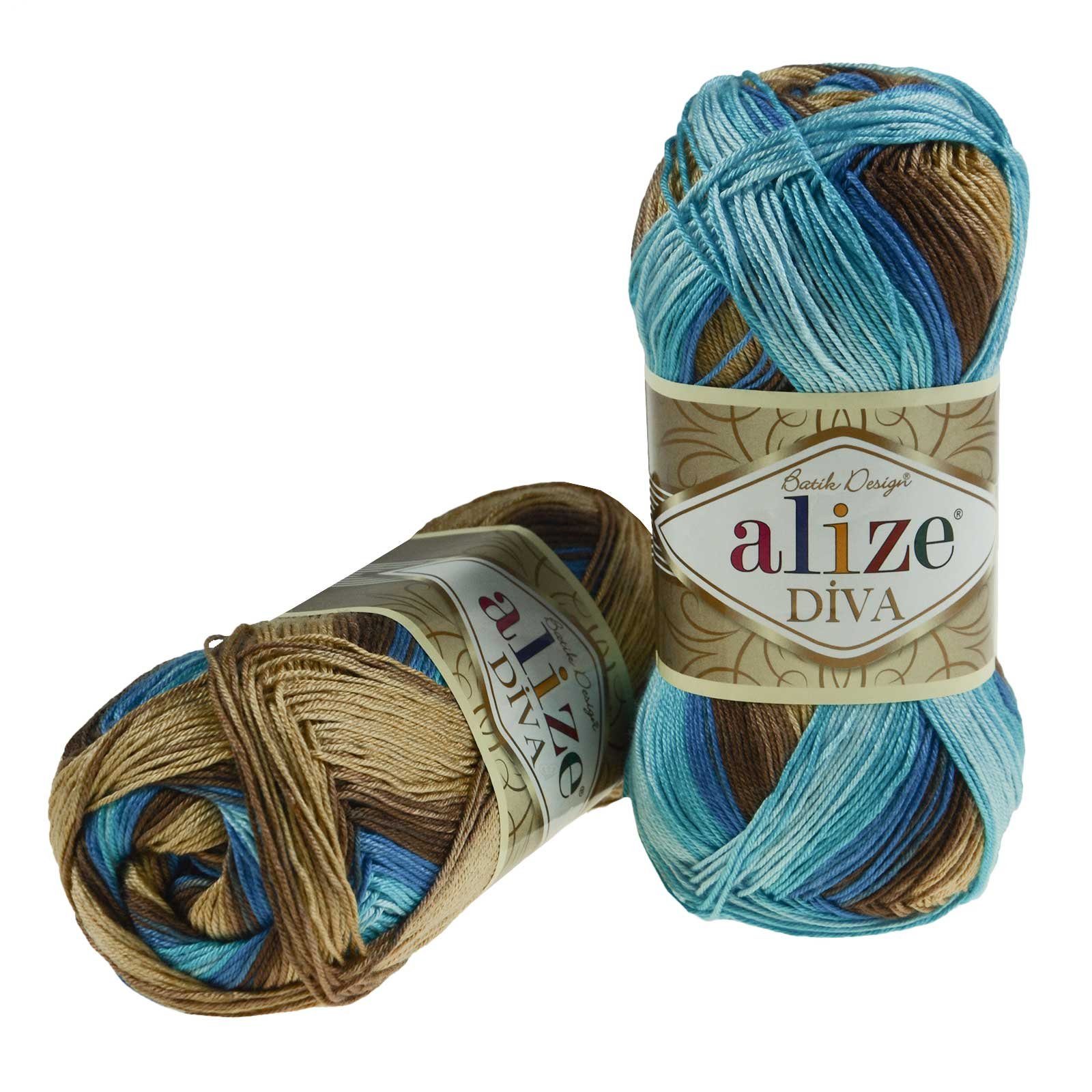 Alize 100g ALIZE DIVA BATIK Effektgarn, 350 m, 3243