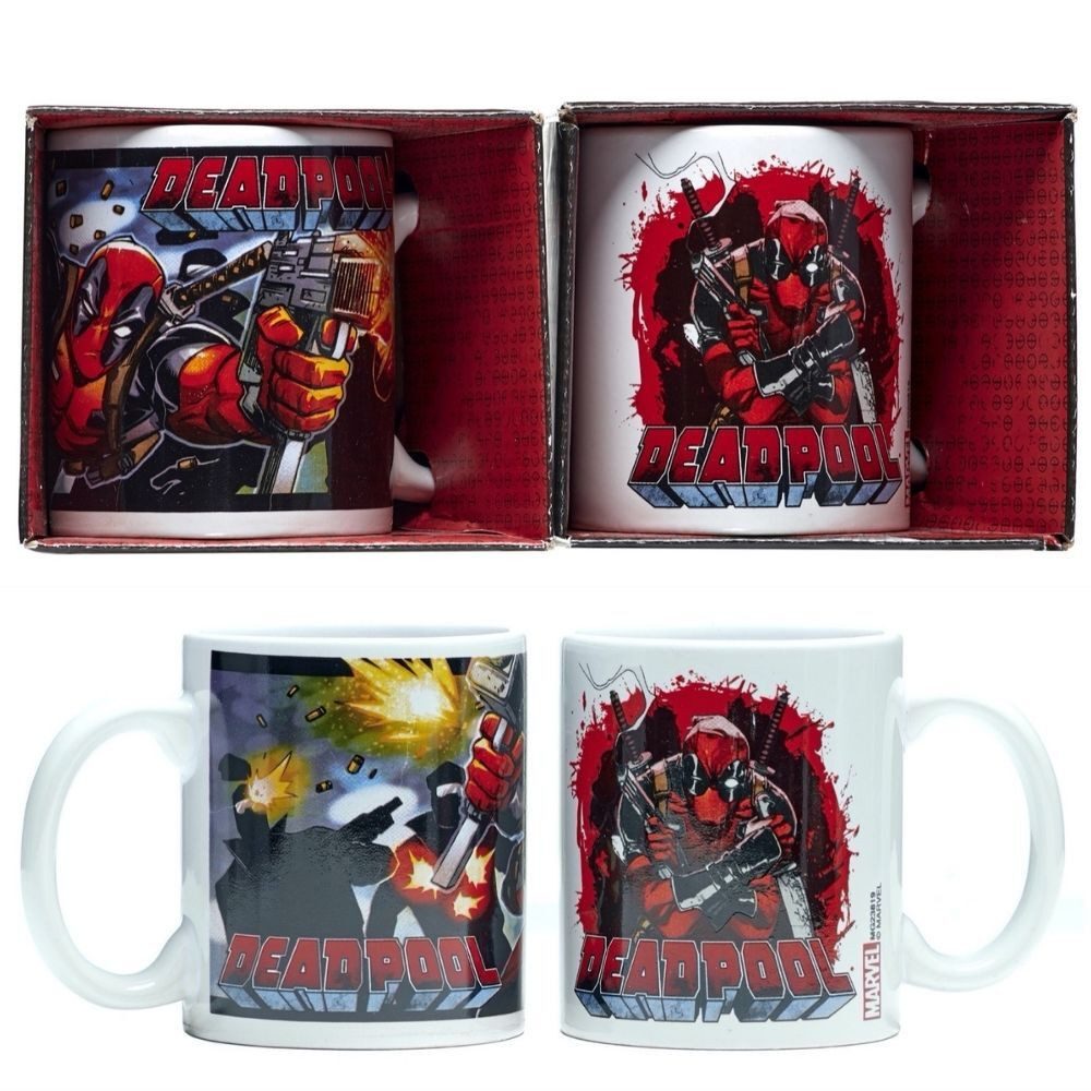 Stor Tasse Deadpool Tasse Kaffeetasse 325ml Mug Cup Mit Geschenkkarton