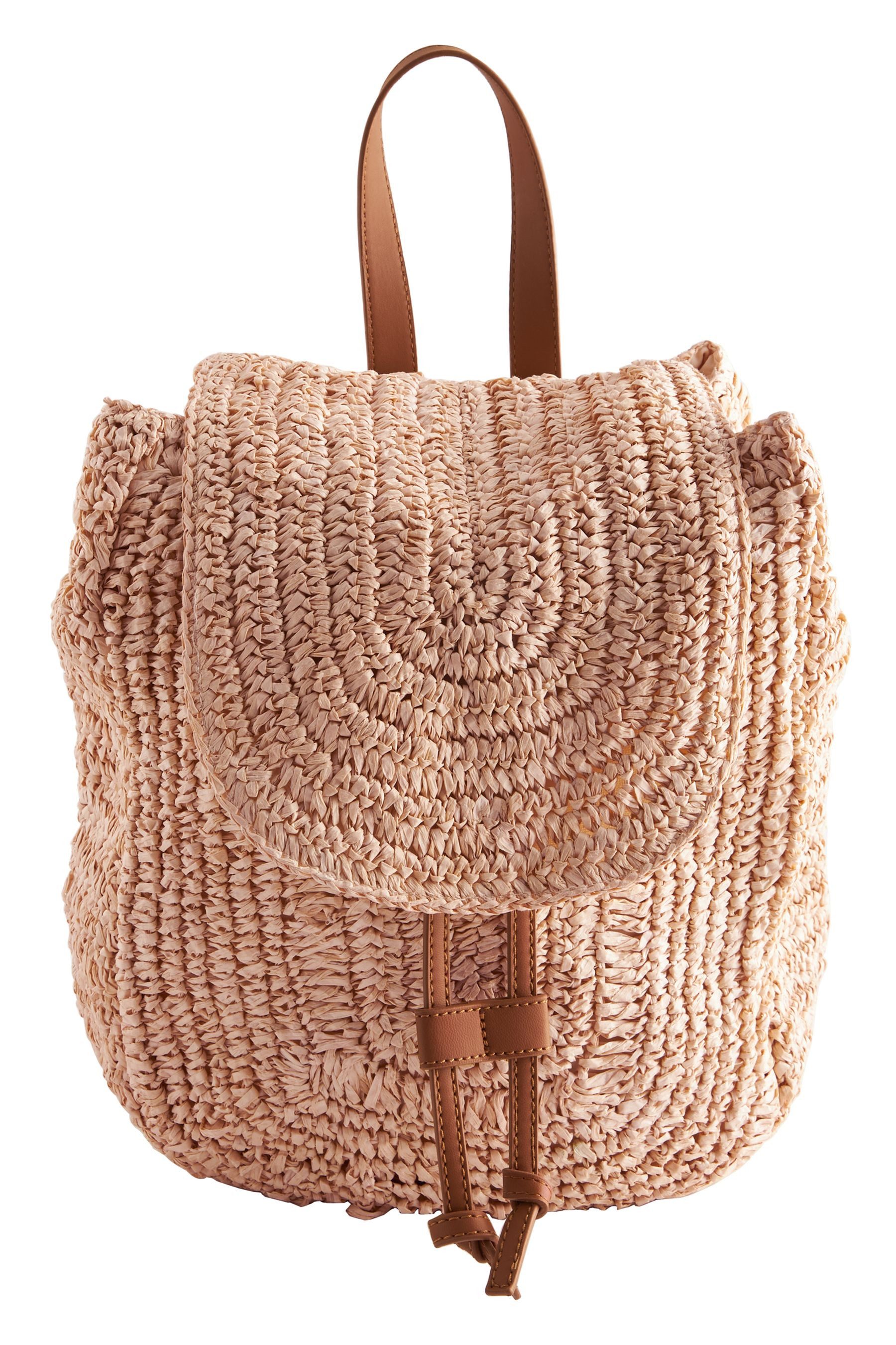 Next Rucksack Raffia Rucksack (1-tlg), beige