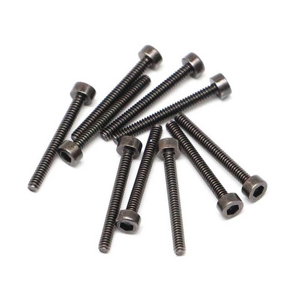 Boomracing Modellbausatz M1.6x14mm Socket Cap Screw 12.9 Grade Nickel Plated Screws (10)