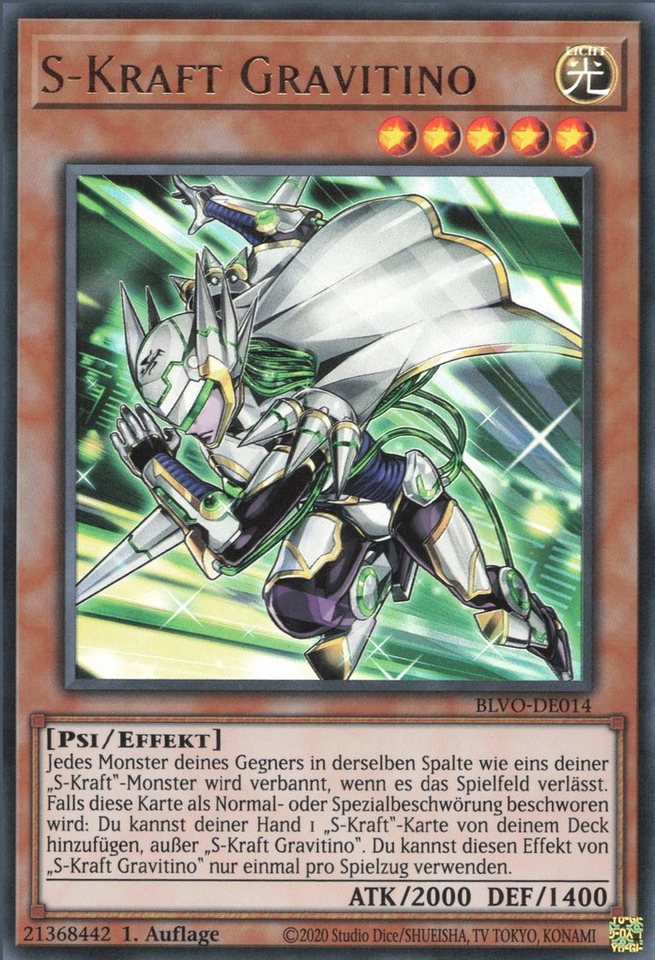 Recollectibles Sammelkarte Yugioh Karte S Kraft Gravitino Deutsch Yu