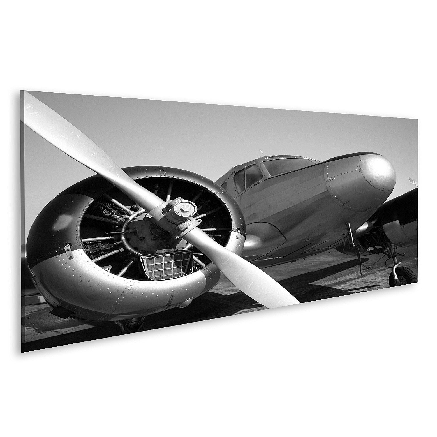 islandburner Leinwandbild Bild auf Leinwand Oldtimer-Flugzeug Wandbild Poster Kunstdruck Bilder