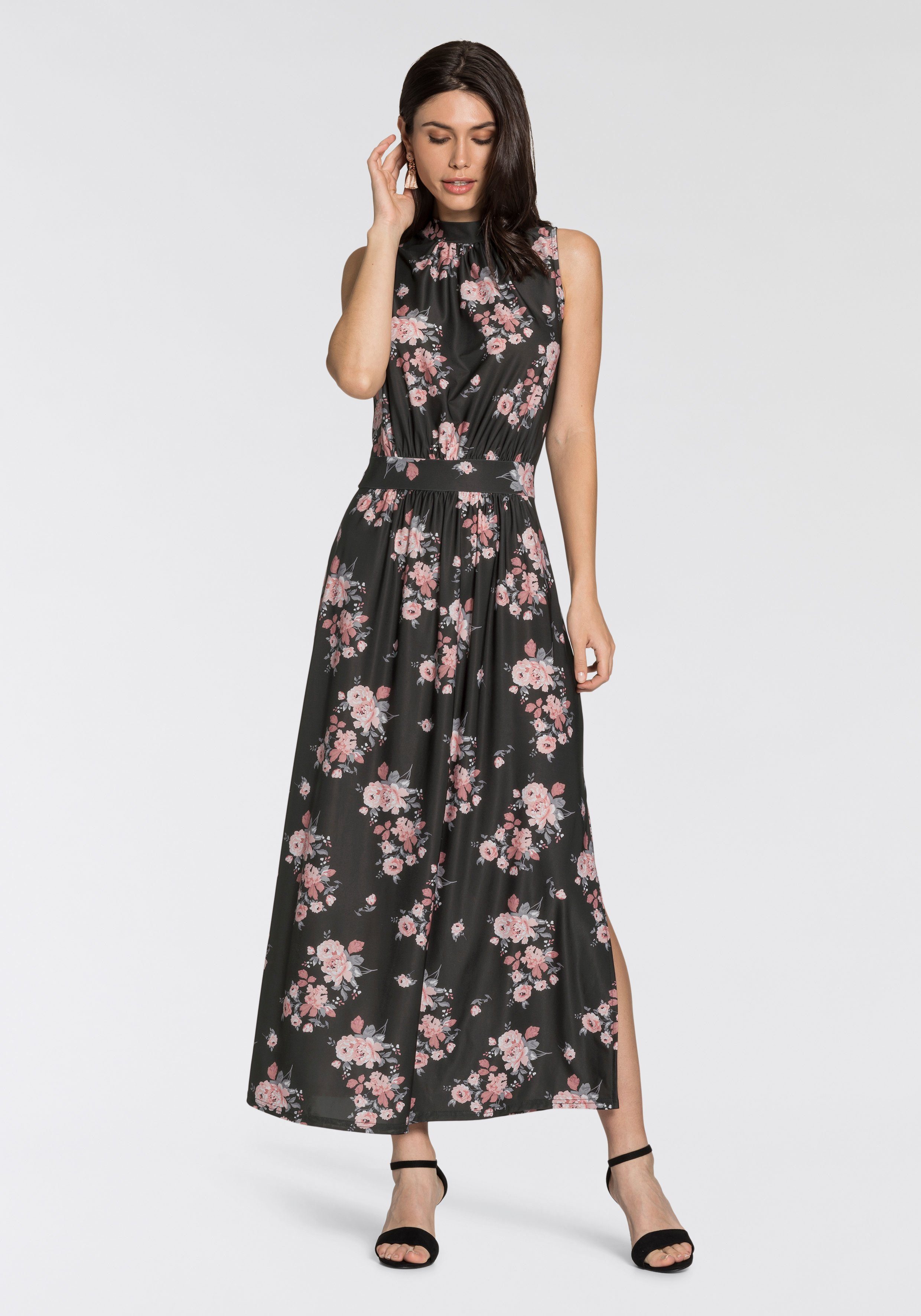 Melrose Maxikleid Mit Elegantem Blumen Print Neue Farben Online