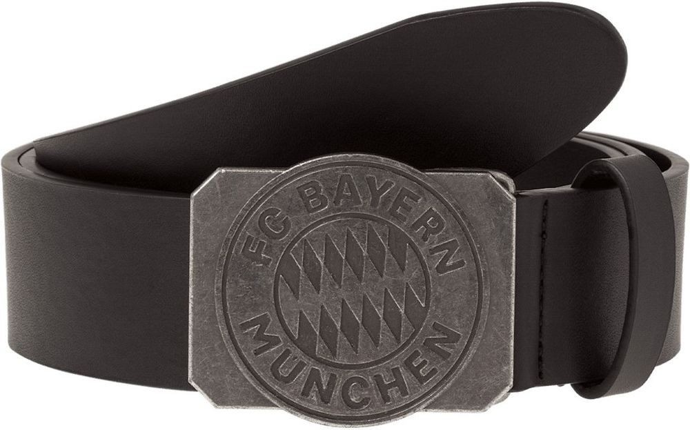 FC Bayern München Ledergürtel Gürtel Logo, 110 cm