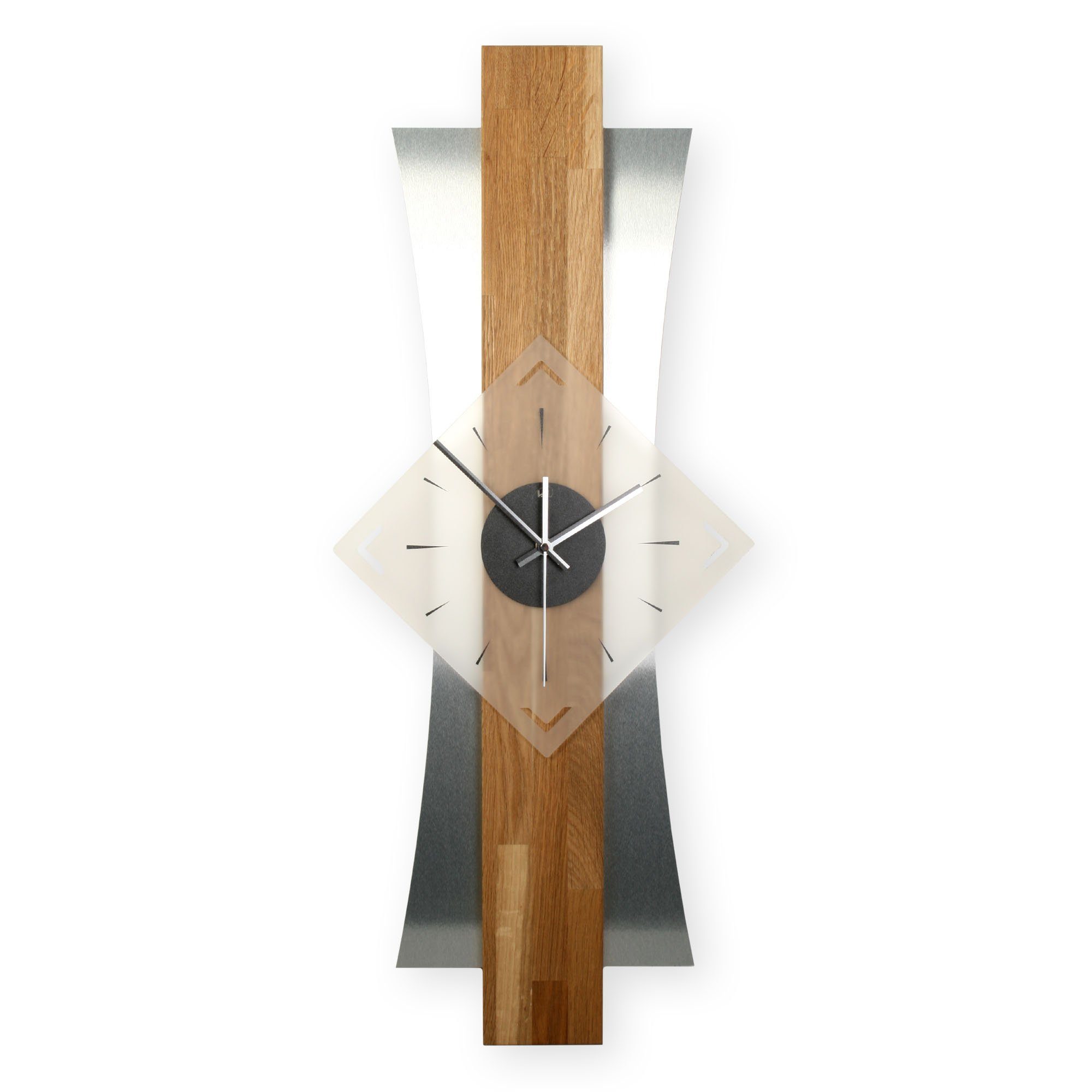 Kreative Feder Wanduhr Designer-WANDUHR aus hochwertigem Massivholz mit ...