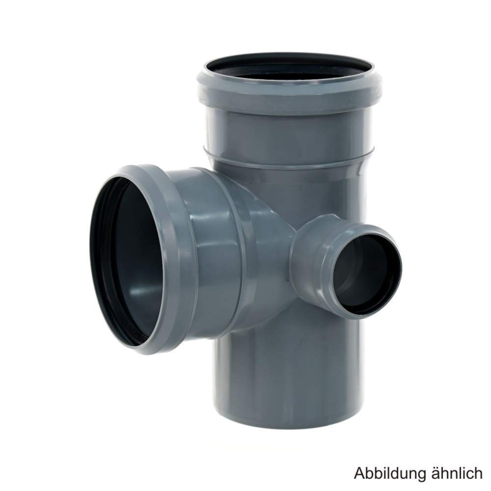 Ostendorf Kunststoffe Wasserrohr HT-Eck-Doppelabzweig DN 110-110-50 - 87°