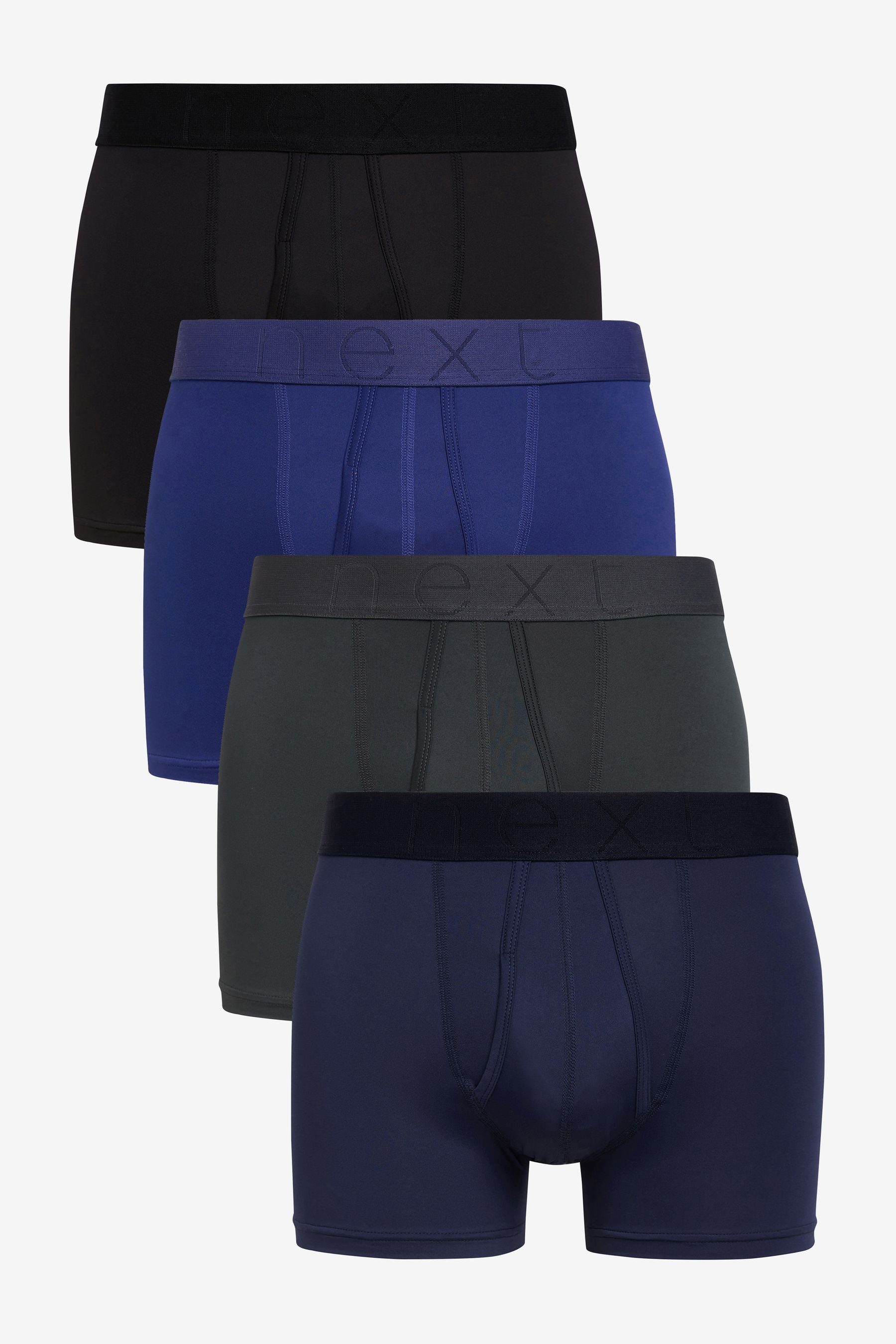 Next Boxershorts 4er-Pack Motion Flex leichte A-Front Unterhosen (1-St)