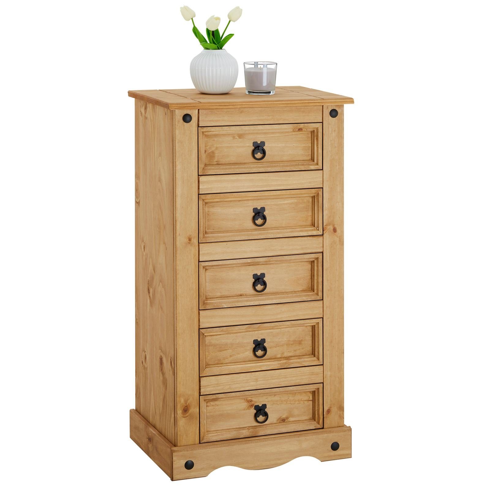 Caro Möbel Kommode Salsa Kommode Anrichte Highboard Kiefer Massiv