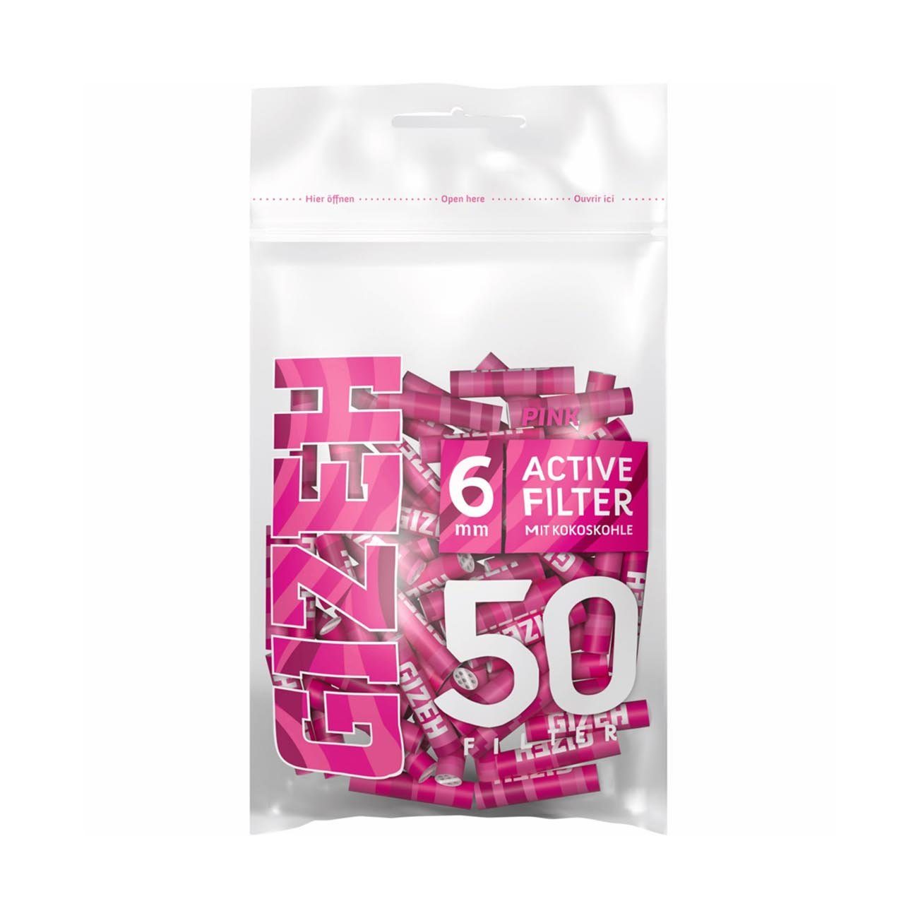 Gizeh Aktivkohlefilter Aktivkohlefilter Ø 6mm Raucherzubehör, Zubehör ...