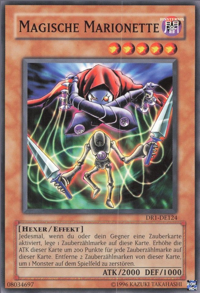 Recollectibles Sammelkarte Yugioh Karte Magische Marionette Deutsch Yu