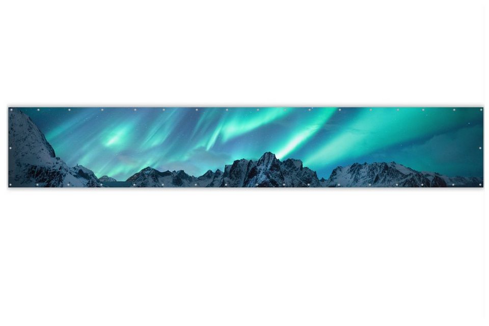 Muchowow Balkonsichtschutz Nordlichter Grün Meer 1 St Balkon