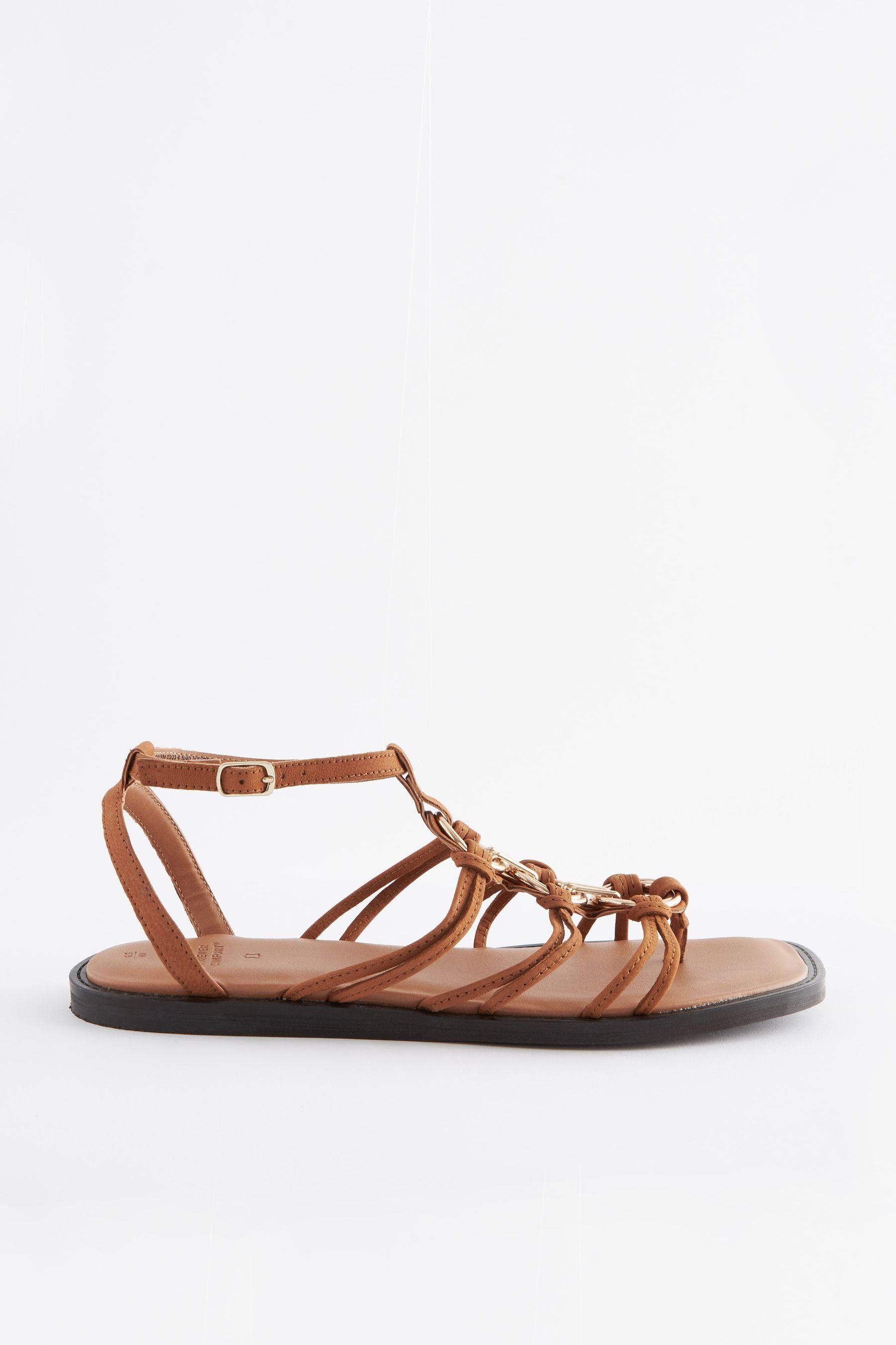 Next Forever Comfort® Flache Ledersandalen Mit Zierband Sandale 1 Tlg