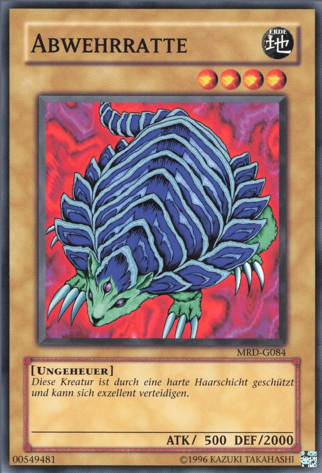 Recollectibles Sammelkarte Yugioh Karte Abwehrratte V 1 Deutsch Yu