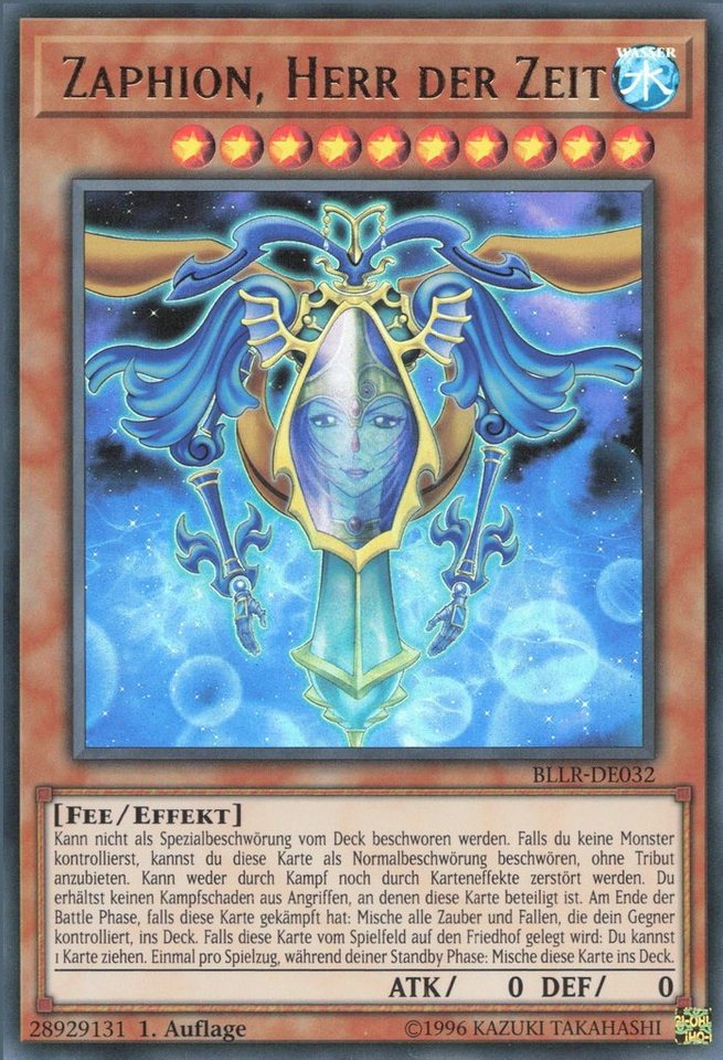 Recollectibles Sammelkarte Yugioh Karte Zaphion Herr Der Zeit Yu Gi