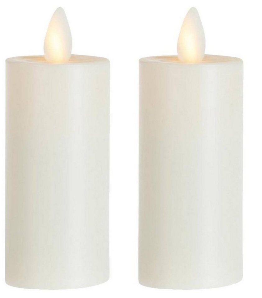 Sompex Led Kerze 2er Set Sompex Flame Led Teelicht Xl 39010 Elfenbe
