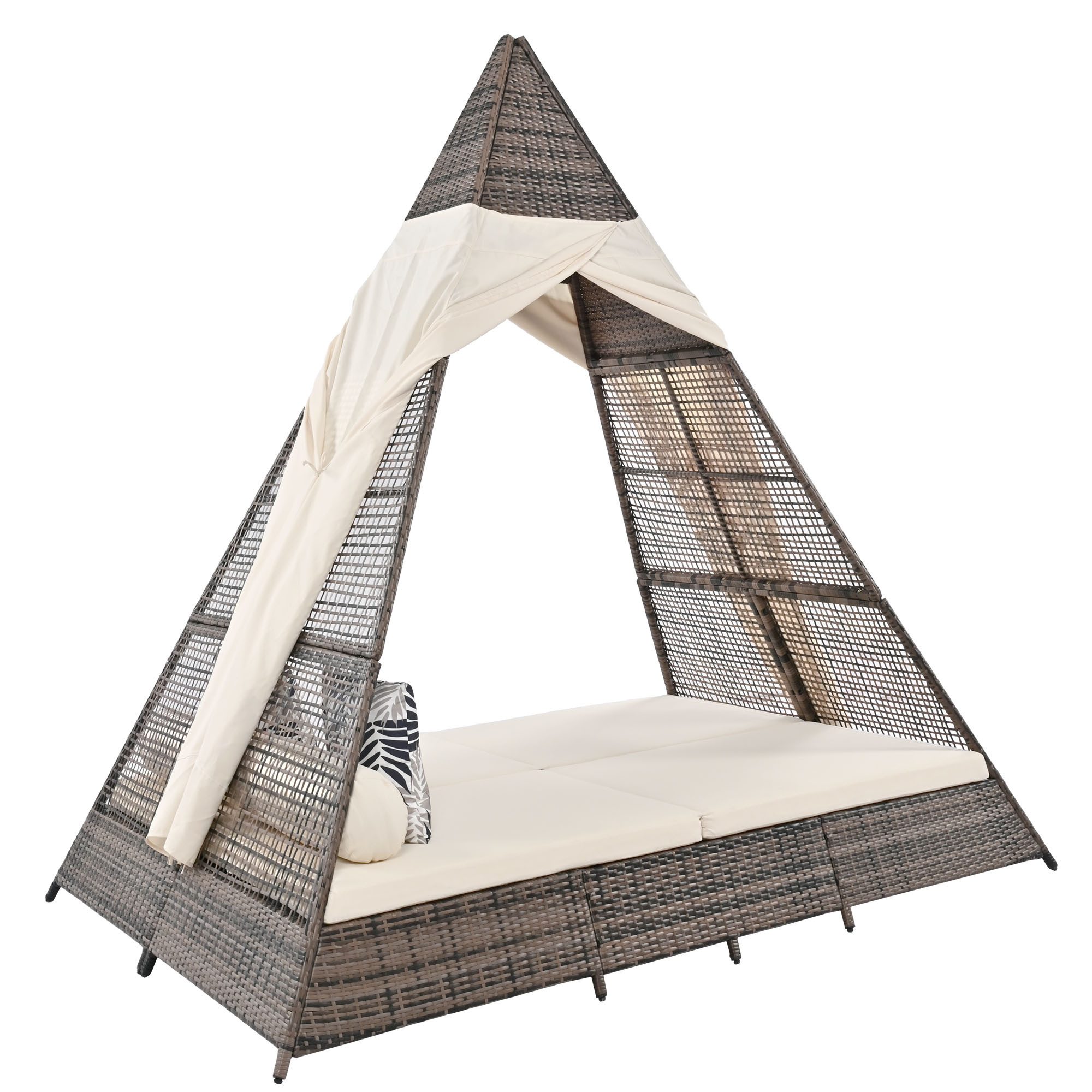 Ht Gartenlounge Set Rattanzelt Geeignet Für 2 4 Personen Inklusive