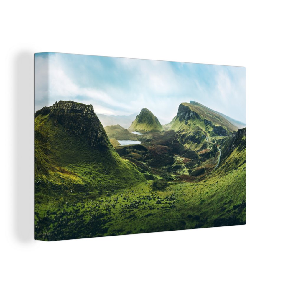 Onemillioncanvasses® Leinwandbild Blick Von Den Bergen Auf Der Isle Of