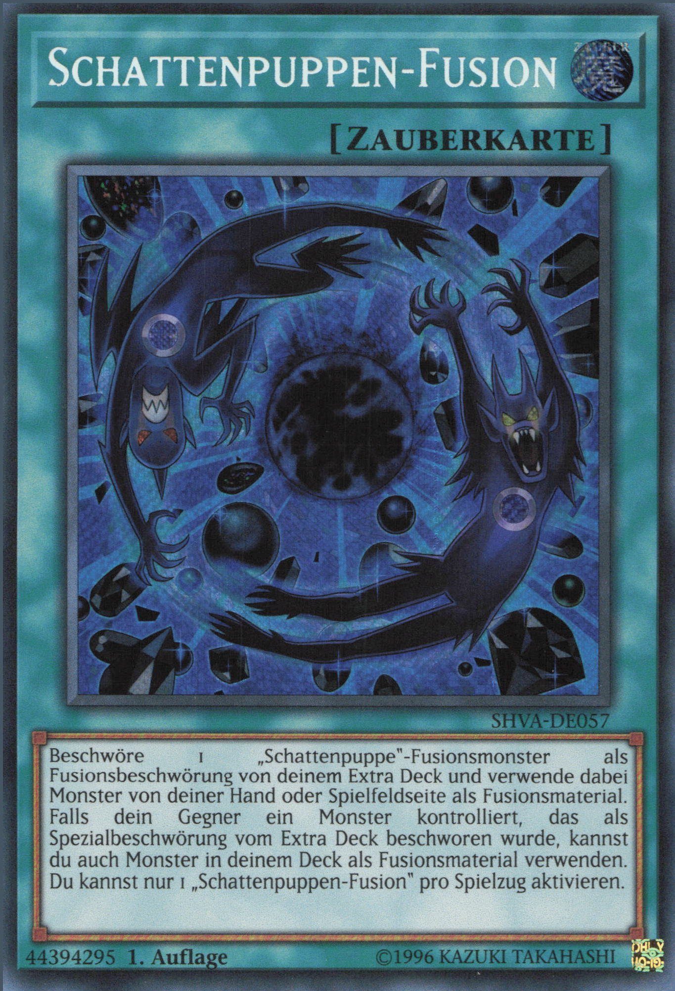 Recollectibles Sammelkarte Yugioh Karte Schattenpuppen Fusion Deutsch
