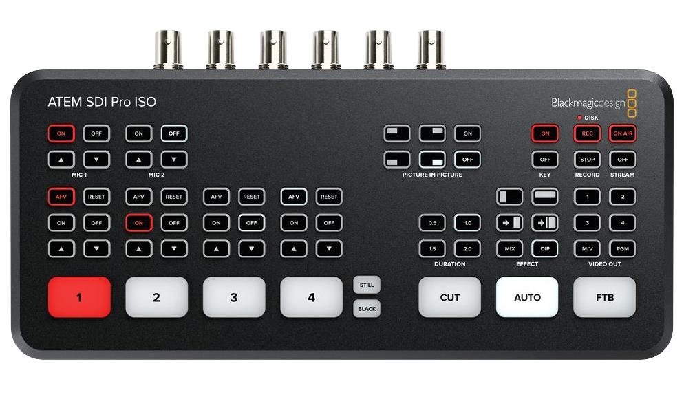 Blackmagic Atem Mini Pro ISO Liveproduktionsmische Digitales ...