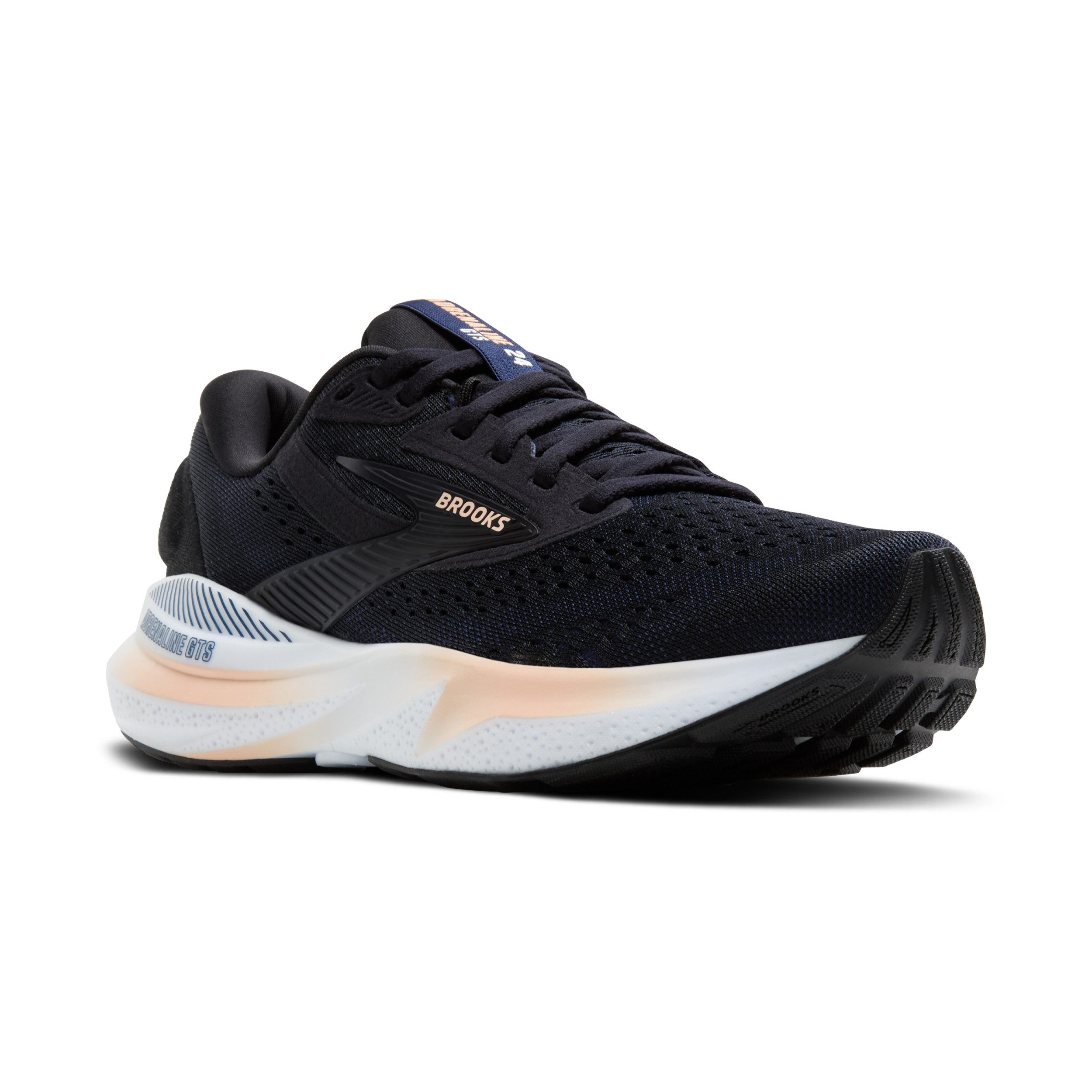 Brooks Adrenaline GTS 24 - Damen Laufschuh - Black/Peach/Peacoat Laufschuh