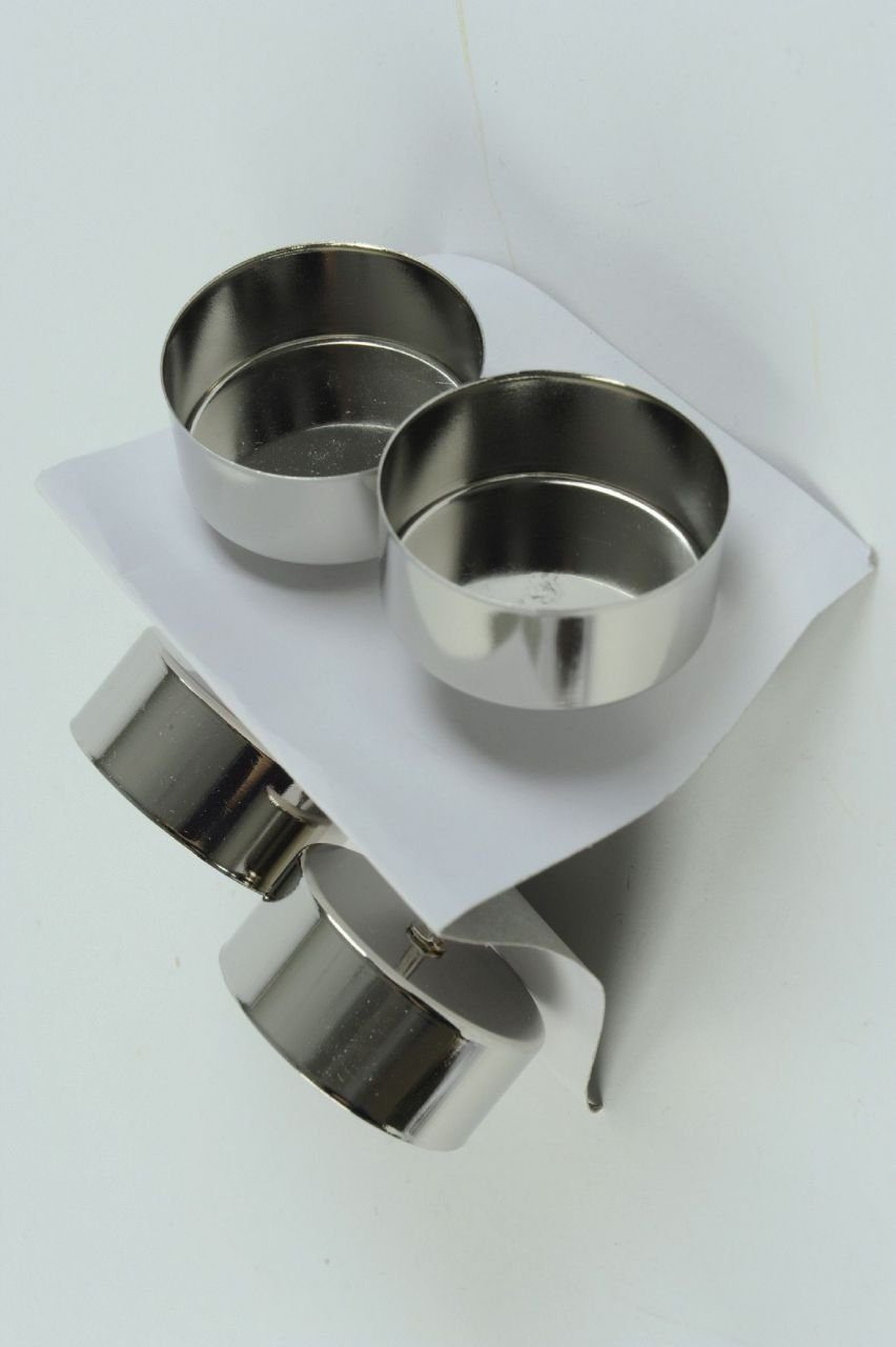 Kaemingk Weihnachtsfigur Kaemingk Metall Teelicht Mit Dorn Silber 42 X
