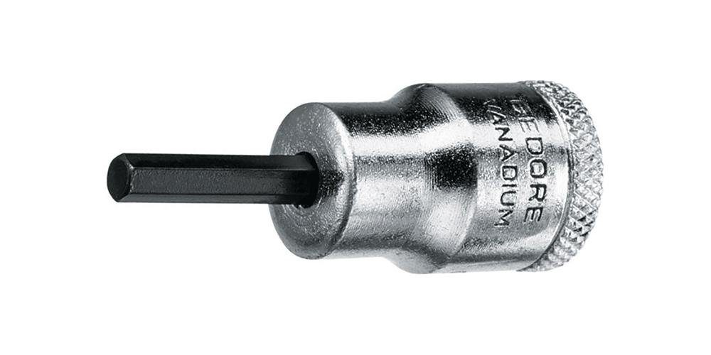 Gedore Steckschlüssel Steckschlüsseleinsatz IN 30 3/8 ″ Innen-6-kant Schlüsselweite 8 mm Länge 49 mm