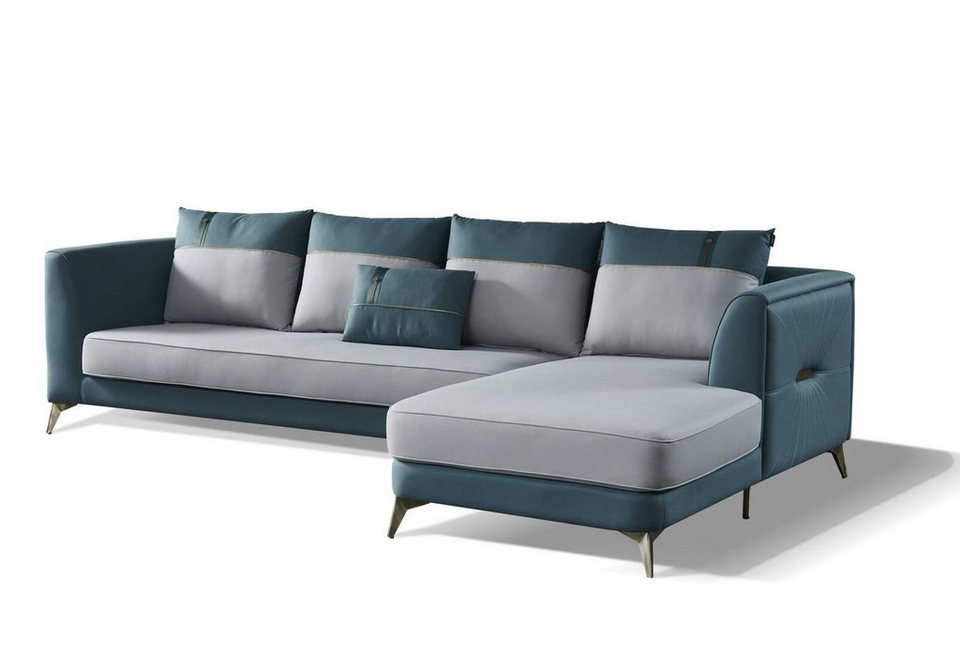 Jvmoebel Ecksofa Ecksofa Textil Sofa Polstergarnitur Moderne Couch