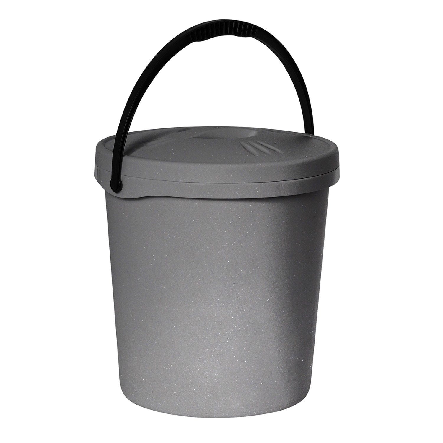 Plast Team Aufbewahrungsbox, Eimer mit Deckel und Griff 16 l