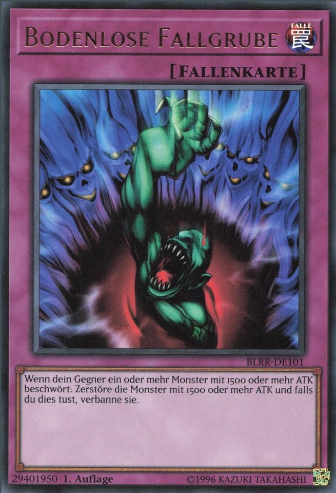 Recollectibles Sammelkarte Yugioh Karte Bodenlose Fallgrube Yu Gi Oh