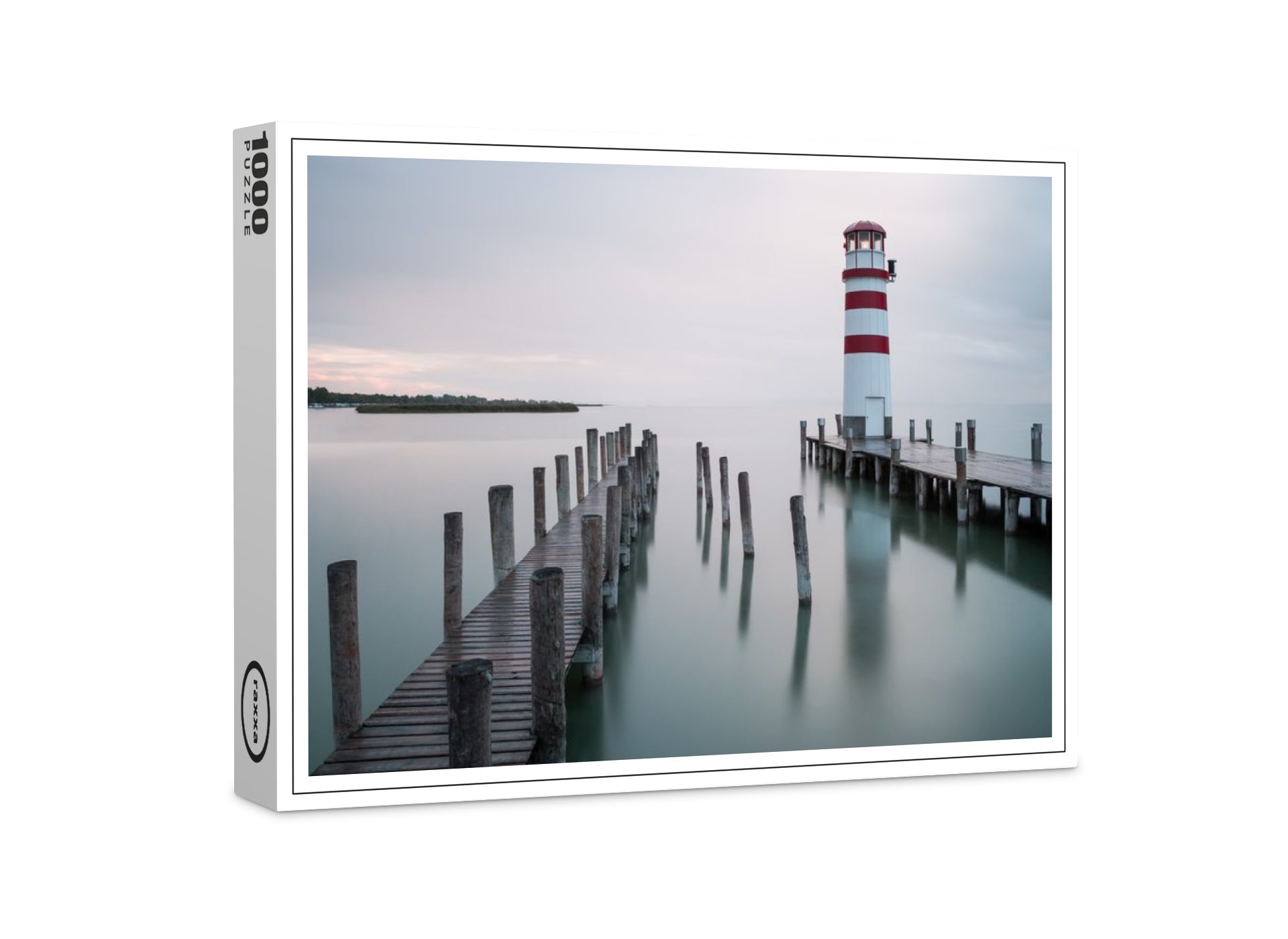 ᐅ raxxa Puzzle Premium-Puzzle "Leuchtturm Mole Podersdorfer Hafen", FSC®, 1000 Puzzleteile | OTTO