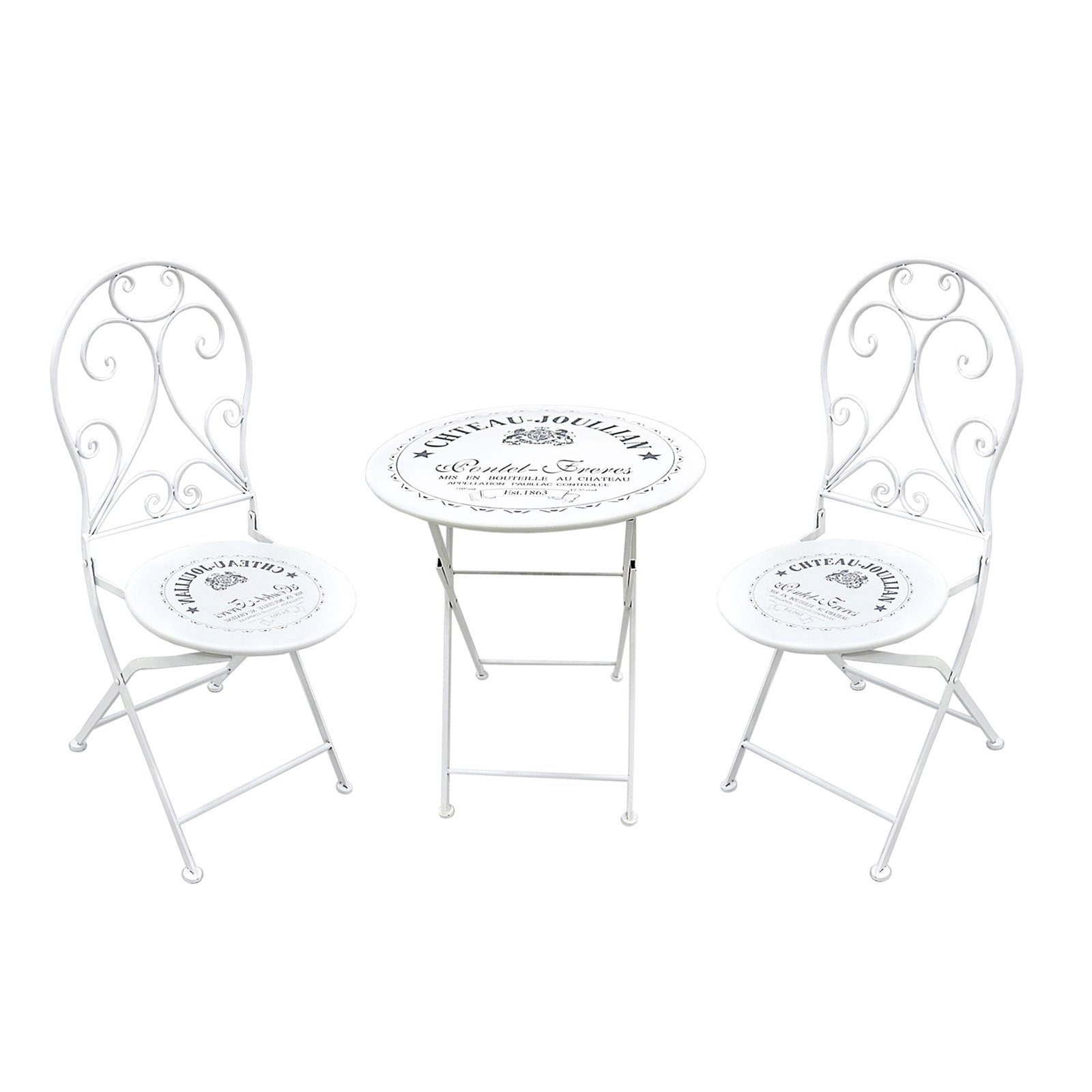 Hti Line Balkonset Tischgruppe Vino Set 3 Tlg 1x Tisch 2x Stühle