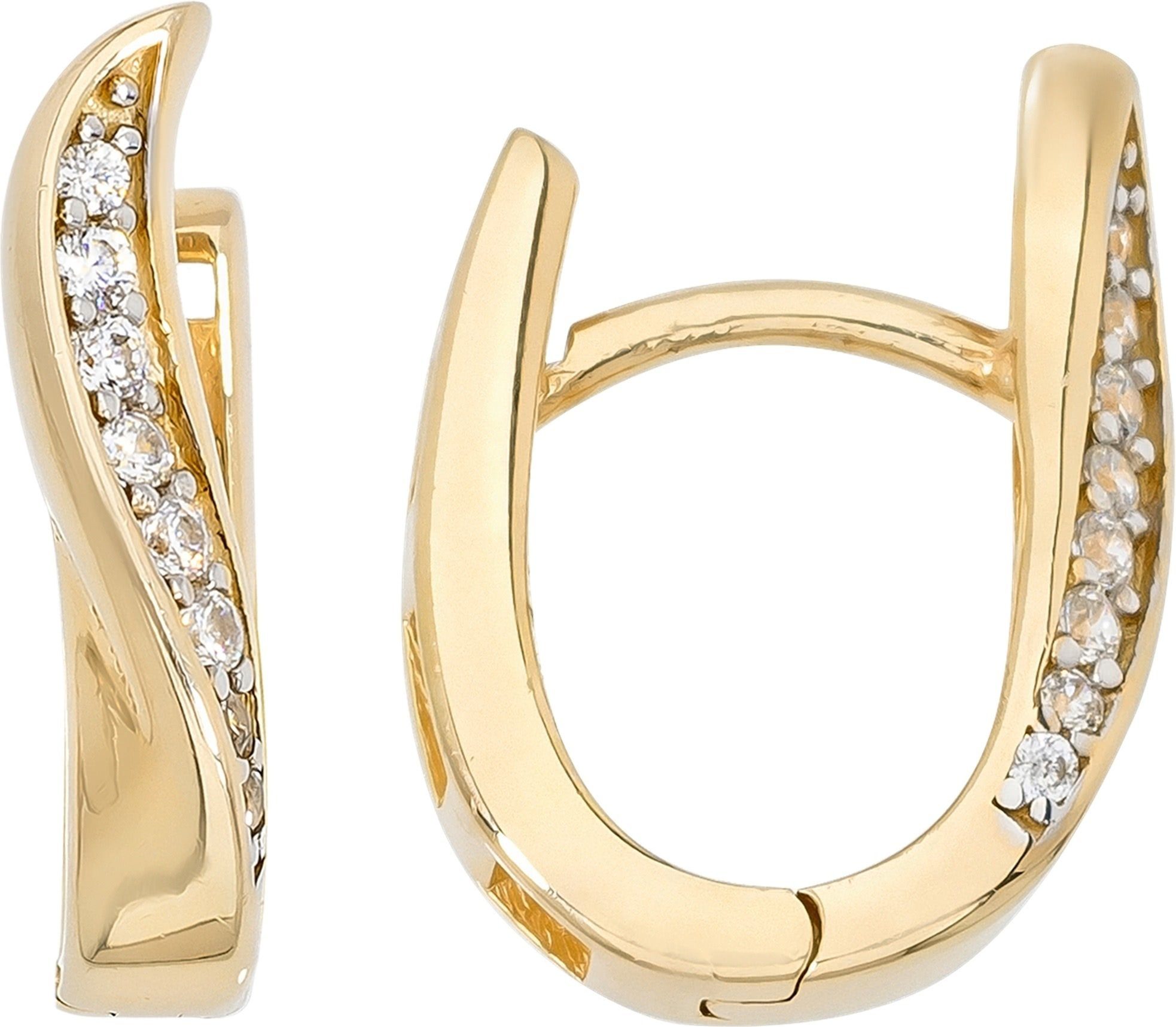 Balia Paar Creolen Balia Damen Creolen 333 Gelbgold 8Karat (Creolen), Damen Creolen Elegance aus ...