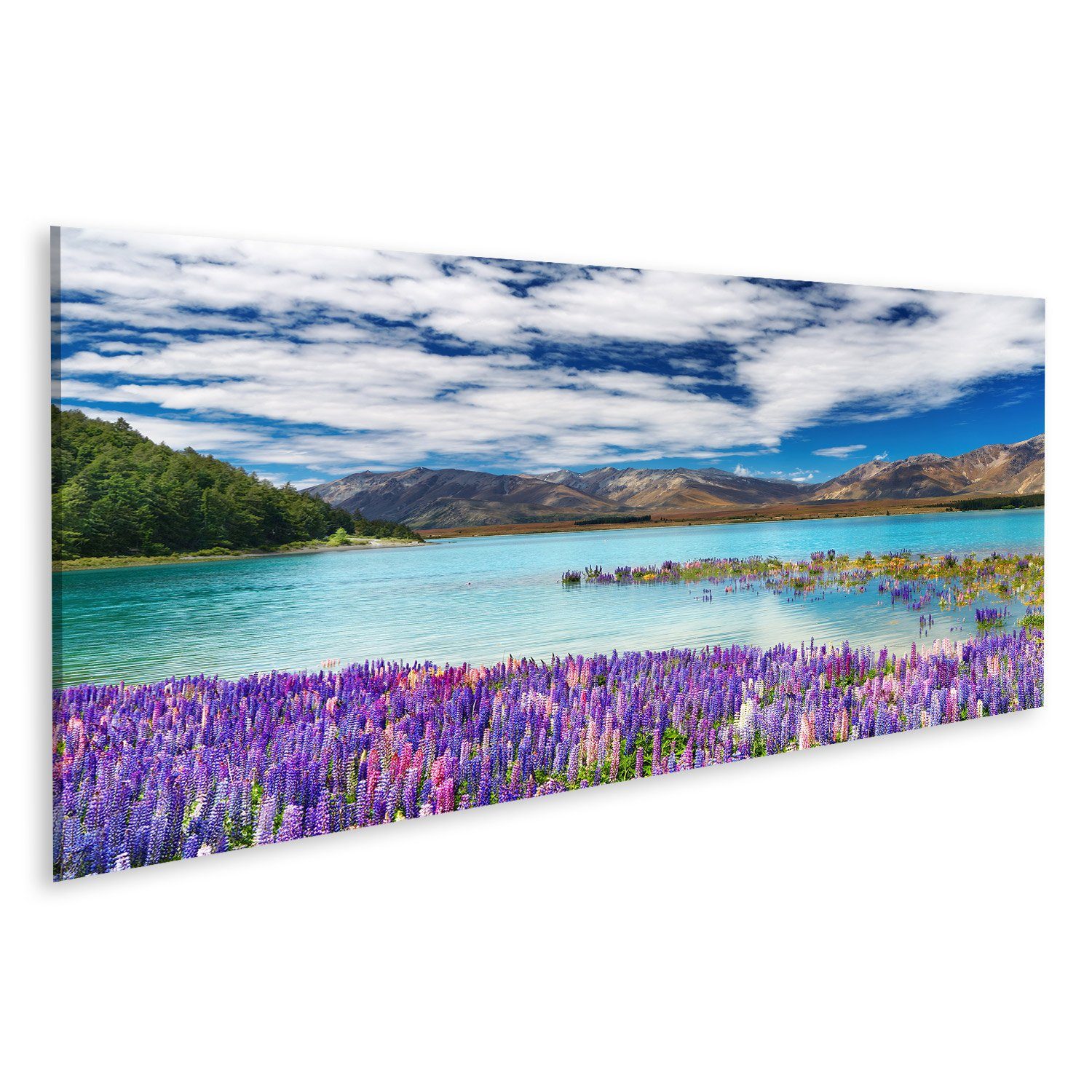 islandburner Leinwandbild »Bild auf Leinwand Tekapo-See Neuseeland Wandbild Poster Kunstdruck Bil«