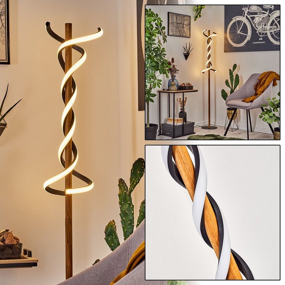 Hofstein Stehlampe Moderne Stehlampe Aus Holzmetallkunststoff In