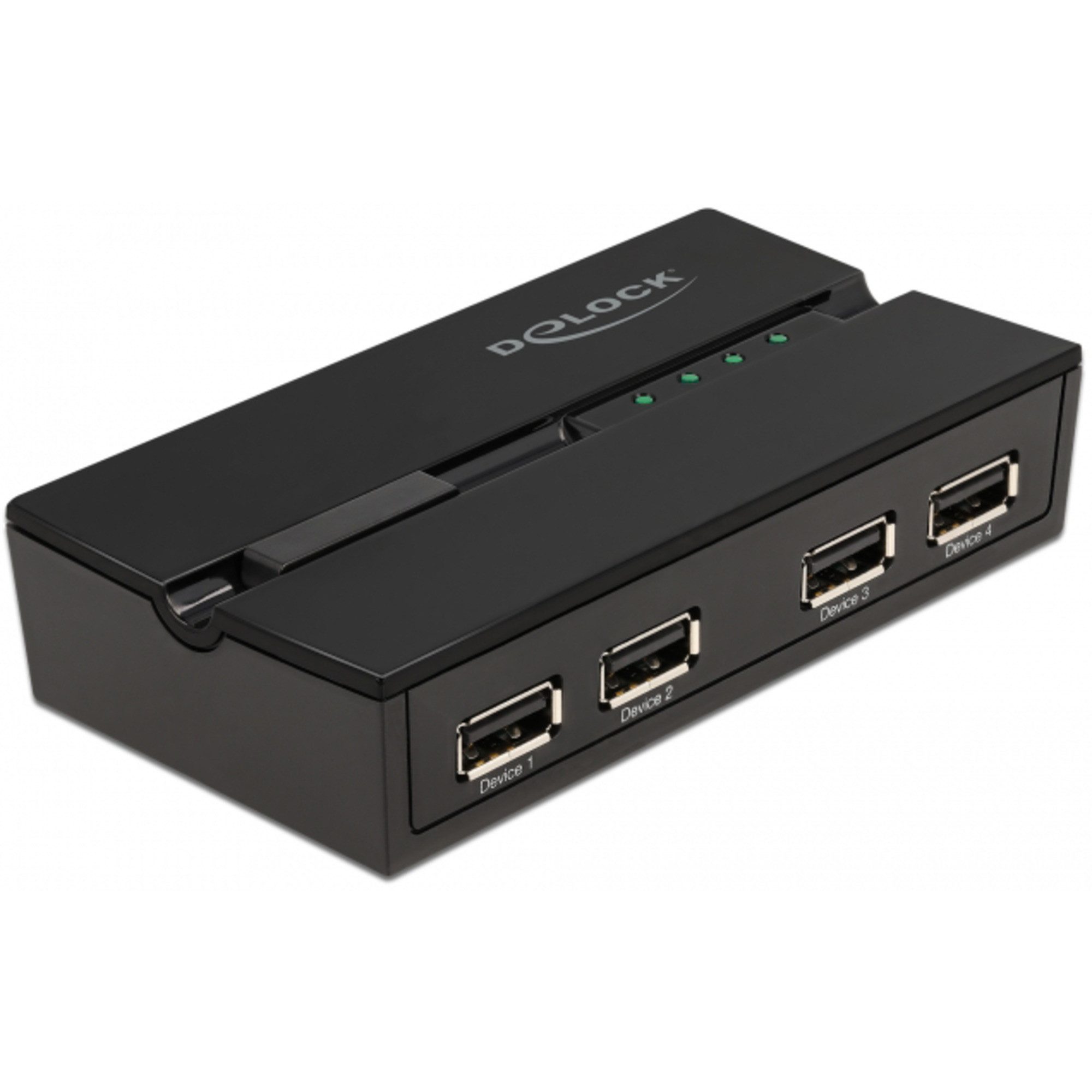 Delock DeLOCK USB 2.0 Switch für 4 PC an 4 Geräte, USB-Kabel