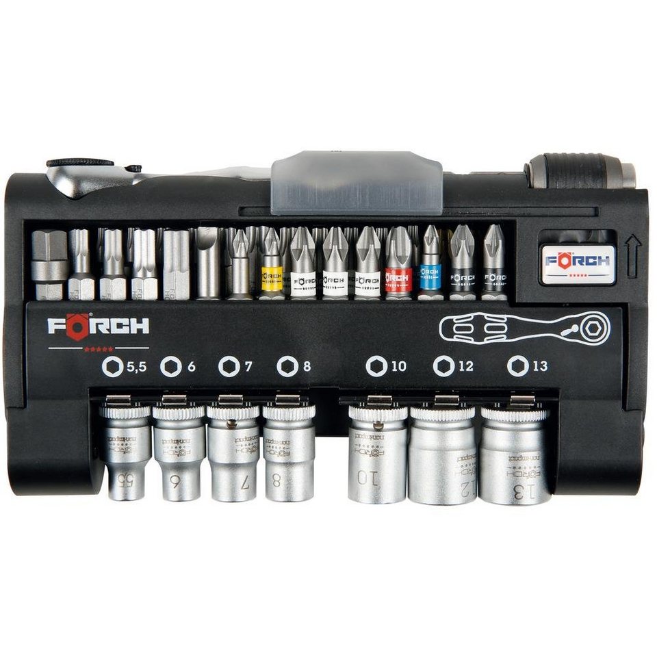 Theo Förch GmbH & Co.KG Bit-Set Torsion-Bit-Satz mit Ratsche 5*, 1/4BIT ... Theo Förch GmbH & Co.KG Bit-Set Torsion-Bit-Satz mit Ratsche 5*, 1/4BIT ...