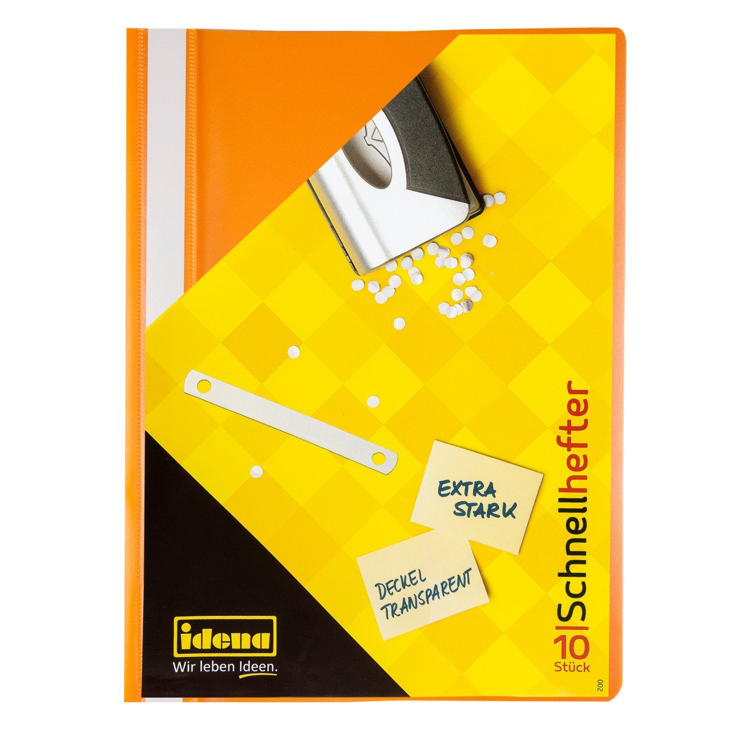 Idena Hefter Idena Schnellhefter A4 PP orange extra stark