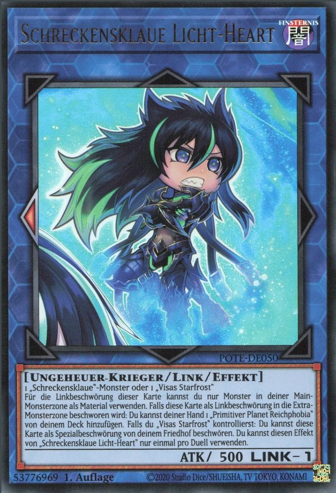 Recollectibles Sammelkarte Yugioh Karte Schreckensklaue Licht Heart