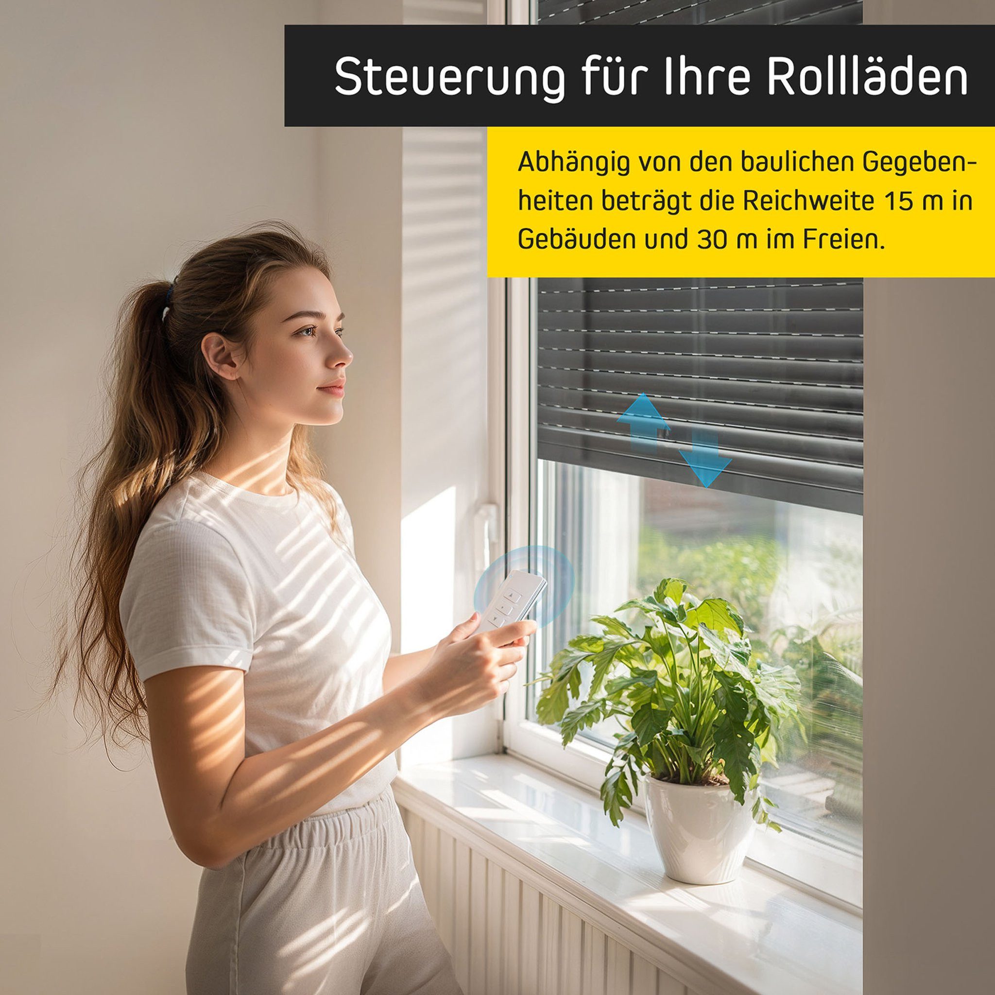 jalousiescout Rollladen-Funksteuerung Funk-Handsender MK 1-Kanal MK 01 ...