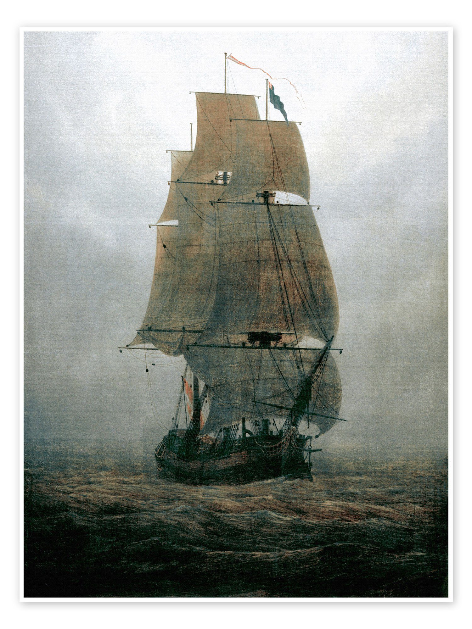 Posterlounge Poster Caspar David Friedrich Segelschiff Im Nebel