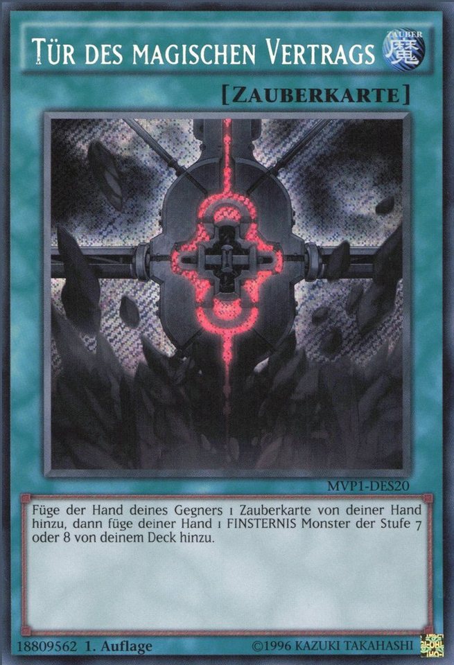 Recollectibles Sammelkarte Yugioh Karte Tür Des Magischen Vertrags V 3