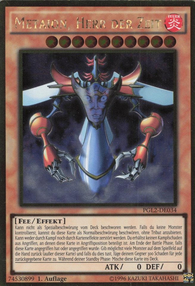 Recollectibles Sammelkarte Yugioh Karte Metaion Herr Der Zeit Deutsch