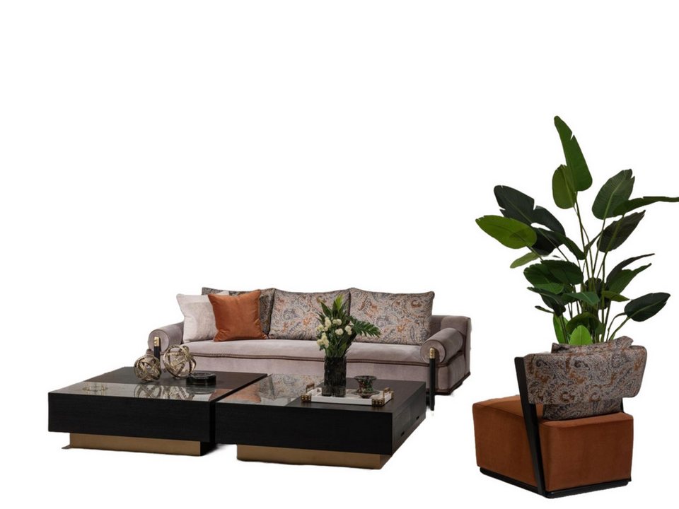 Xlmoebel Wohnzimmer Set Wohnzimmer Set In Grau Sofa Sessel