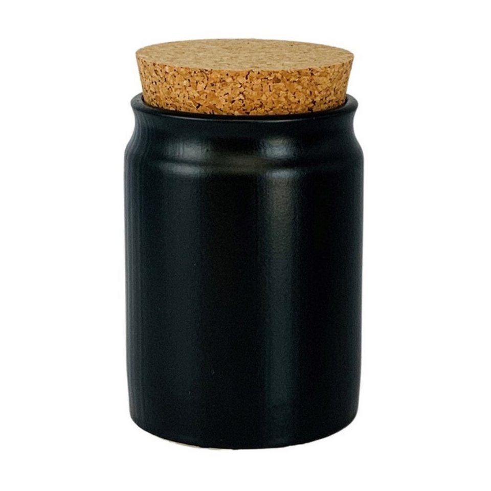 Mikken Gewürzbehälter Gewürzbehälter Schwarz 200 Ml Keramik Gewürzglas