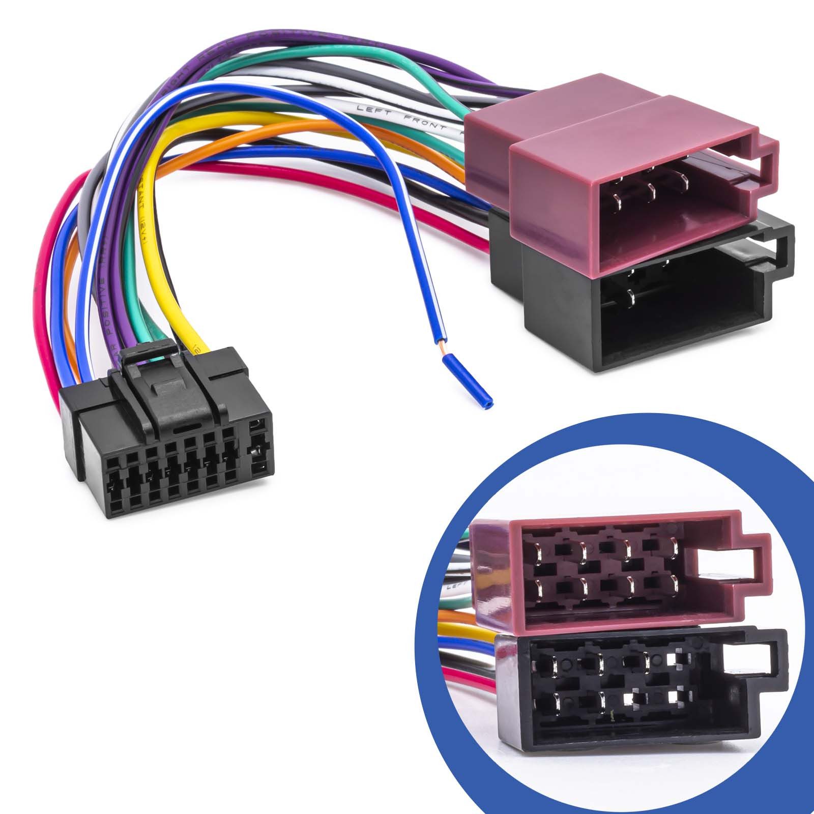 Adapter Universe DIN ISO Auto Radio Adapter Kabel Stecker Kabel Baum passend für Alpine KFZ-Adapter